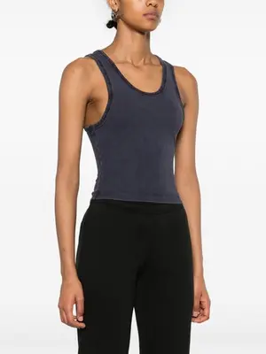 ENTIRE STUDIOS Cropped Tank Top - Blue