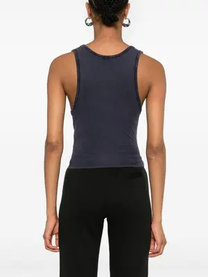 ENTIRE STUDIOS Cropped Tank Top - Blue