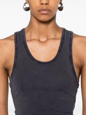 ENTIRE STUDIOS Cropped Tank Top - Blue