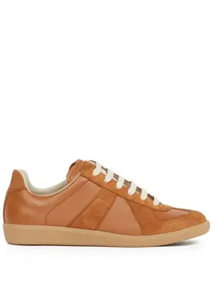 MAISON MARGIELA Replica Lace Up Sneakers - Brown