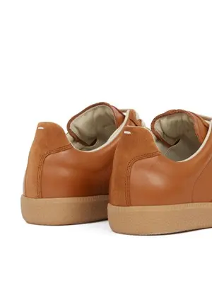 MAISON MARGIELA Replica Lace Up Sneakers - Brown