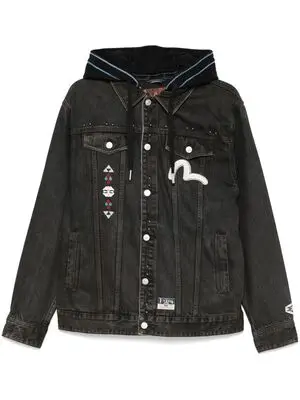 EVISU Patchwork Denim Trucker Jacket