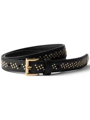 Prada Studded Leather Belt