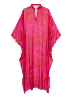 Emilio Pucci Marmo-print Kaftan - Pink