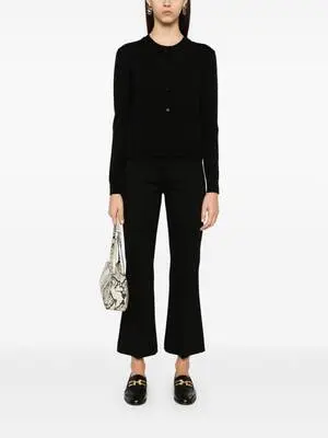BLANCA VITA Flared Trousers - Black