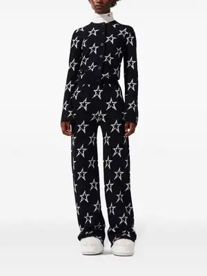 Perfect Moment Chalet Embroidered-logo Knitted Trousers