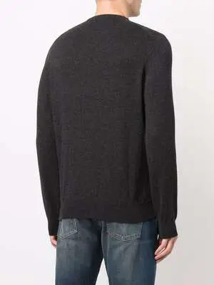 Fedeli Crew-neck Cashmere Jumper - Grey