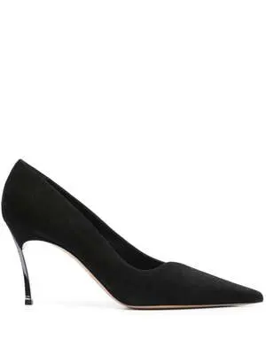 Casadei 90mm Superblade Suede Pumps