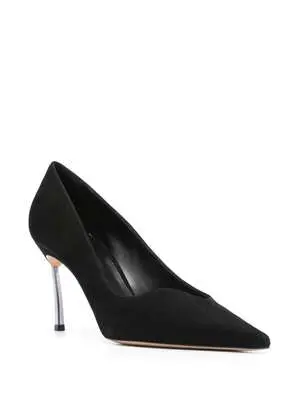 Casadei 90mm Superblade Suede Pumps