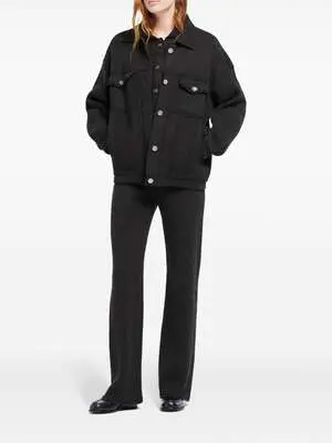 BARRIE Wide-leg Trousers - Black