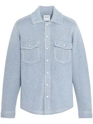 BARRIE Knitted Overshirt - Blue