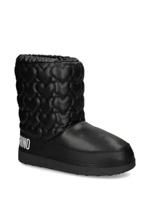 Moschino Chunky Quilted Boots - Black
