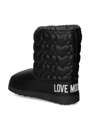 Moschino Chunky Quilted Boots - Black