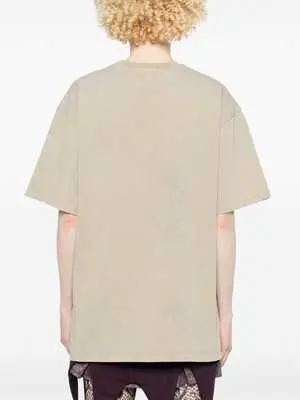AVAVAV Embroidered Logo T-shirt - Neutrals