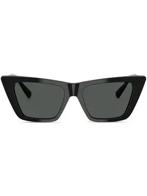 JIMMY CHOO Logo-print Sunglasses - Black