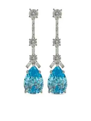 JUWELINA PARIS Aquamarine Drop Earrings