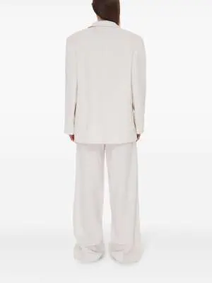 A.M.G. Contrast-piping Wide Leg Trousers