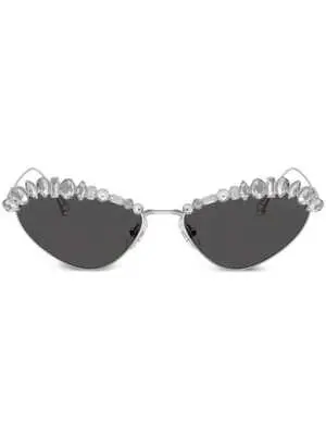 SWAROVSKI Cat-eye Sunglasses - Silver