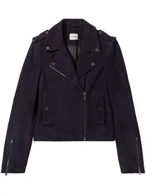 Claudie Pierlot Suede Biker Jacket