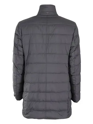 Herno Logo-plaque Padded Coat - Grey