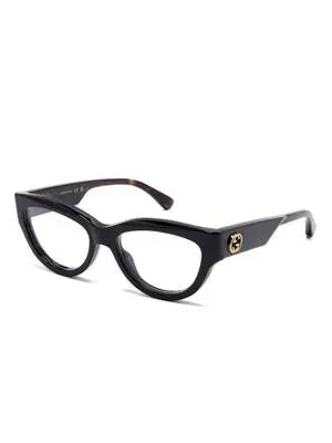 Gucci Cat Eye Frame Glasses - Black