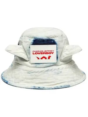 CHARLES JEFFREY Ear-flaps Denim Bucket Hat