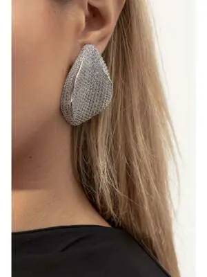 Cult Gaia Erin Clip-on Earrings - Silver