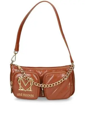 Moschino Gold Tone Shoulder Bags
