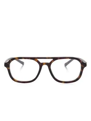Gucci Pilot-frame Glasses - Brown