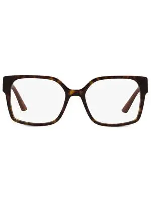 Prada Square-frame Eyeglasses - Brown