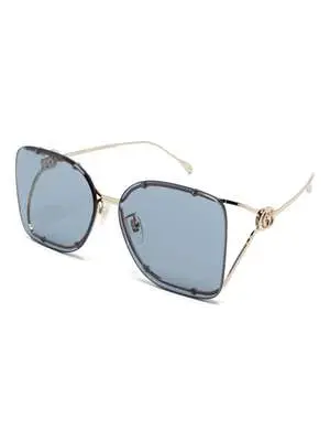 Gucci Oversized Sunglasses - Gold