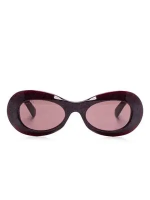 Gucci Oval-frame Sunglasses - Purple