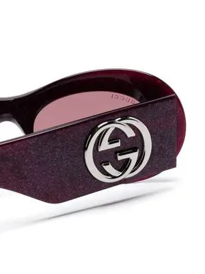 Gucci Oval-frame Sunglasses