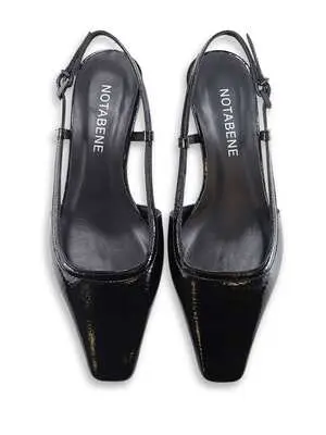 NOTABENE 35mm Elena Slingback Pumps - Black