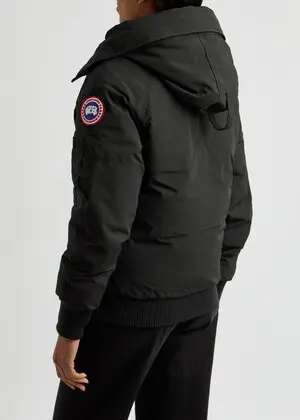 Canada Goose Chilliwack Hooded Shell Bomber Jacket - Black