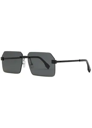 Fendi Rectangle-frame Sunglasses - Grey