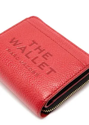 Marc Jacobs The Wallet Grained Leather Wallet - Red