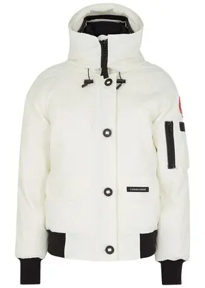 Canada Goose Chilliwack Hooded Bomber Jacket - White