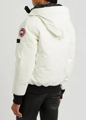 Canada Goose Chilliwack Hooded Bomber Jacket - White