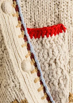 Free People Rosebud Embroidered Cardigan