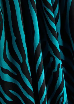 Diane Von Furstenberg Sonca Zebra-print Jersey Midi Dress