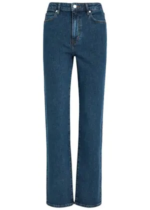 FRAME The Ruler Straight-leg Jeans - Dark Blue