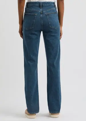 FRAME The Ruler Straight-leg Jeans - Dark Blue