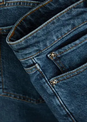 FRAME The Ruler Straight-leg Jeans - Dark Blue