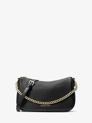 Michael Kors Carmela Medium Pebbled Leather Convertible Crossbody Bag