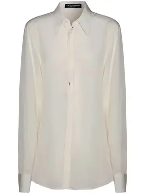 Dolce & Gabbana Concealed Fastening Silk Shirt