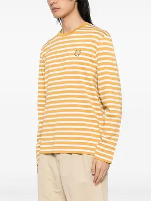 Maison Kitsuné Bold Fox Head Patch Regular Marin T-shirt - Yellow