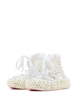 SUSAN FANG Crochet Beaded Ankle Boots