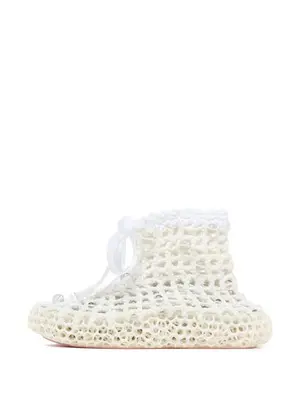 SUSAN FANG Crochet Beaded Ankle Boots