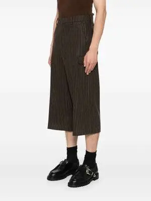 AMI Paris Striped Cropped Trousers